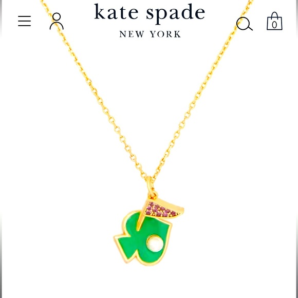 kate spade | Jewelry | Kate Spade Hole In One Golf Necklace | Poshmark